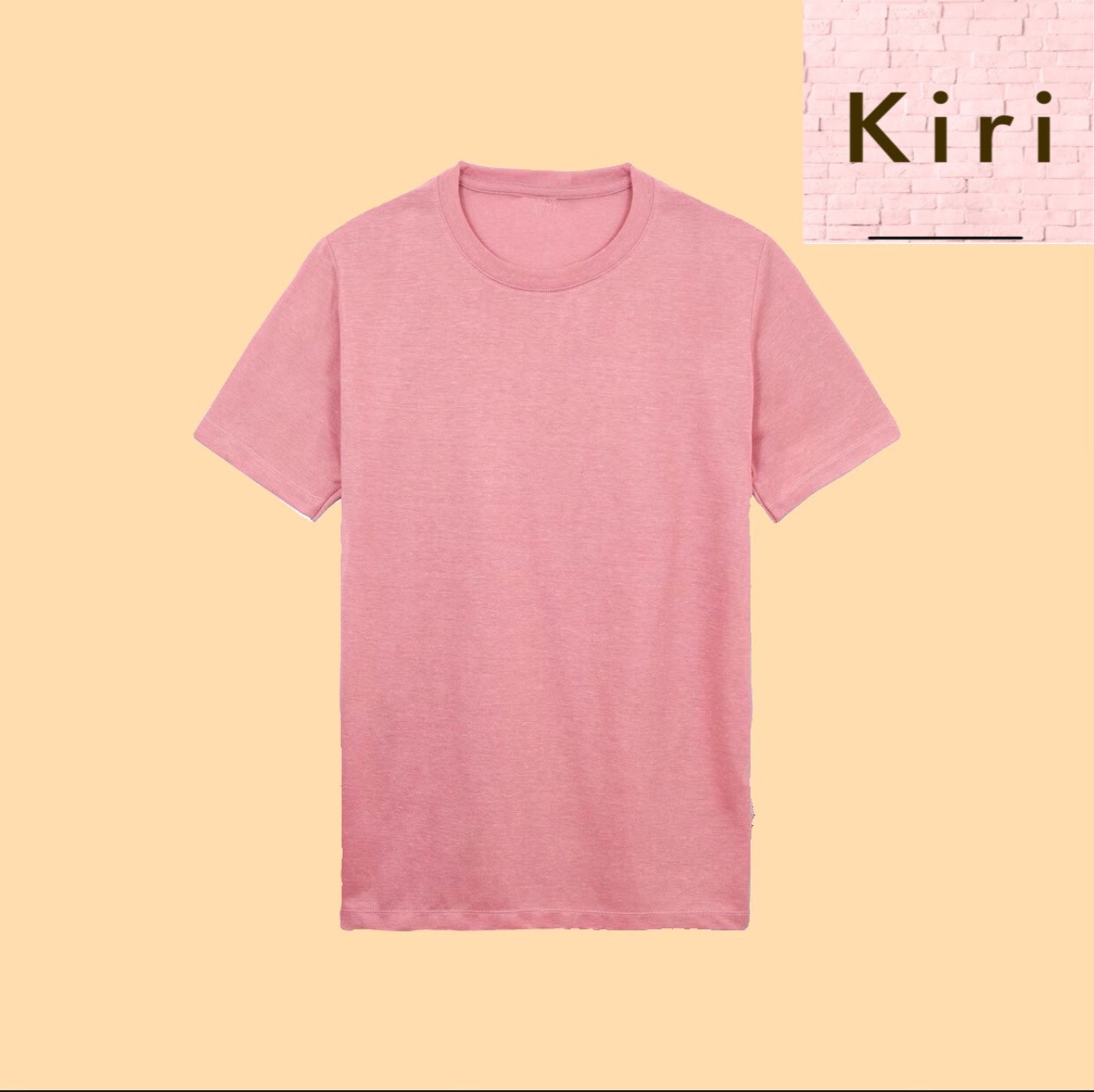 เสื้อยืดผู้ชาย เสื้อยืดคอกลม เสื้อยืดสีพื้น เสื้อยืดสีขาว เสื้อยืดสีดำ เสื้อคอกลม (Kiri Tshirt ...