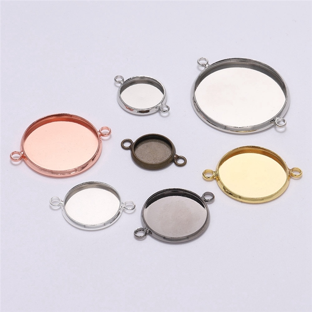 10 20Pcs/Lot 10 25mm Cabochon Base Tray Bezels Bracelet DIY Accessories ...