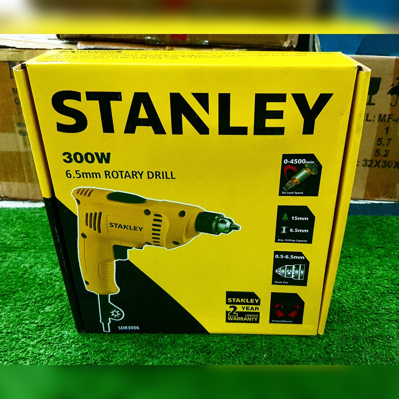 STANLEY สว่านไฟฟ้า รุ่น SDR3006 300วัตต์ 6.5MM.(2หุล) เจาะไม้ เจาะเหล็ก ...