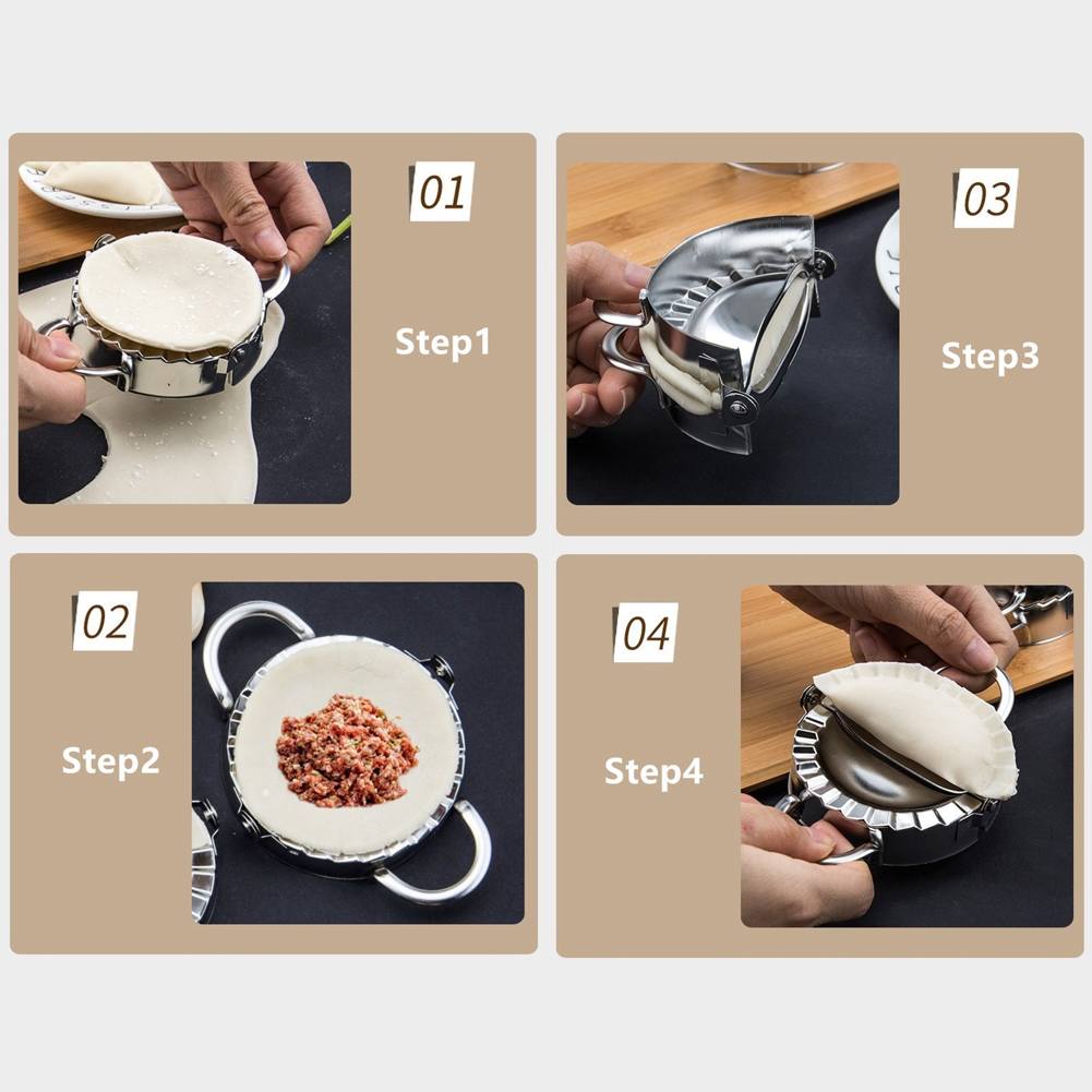 Dumpling Maker Wrapper 304 Stainless Steel Cutter Pie Ravioli Making ...