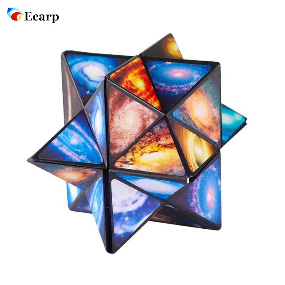【ecarparts】 ชุด Cube ดาว,2 In 1 Magic Star Cube, 3D Puzzle Cube,Cube ...