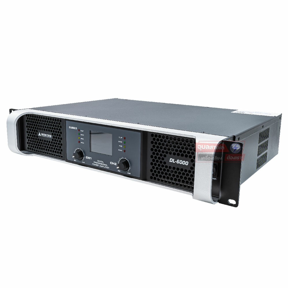 แอมป์ขยายเสียง Microtech รุ่น DL-6000 แท้????% เพาเวอร์แอมป์ 600W แอมป์ คลาส D เครื่องเสียง PA ...