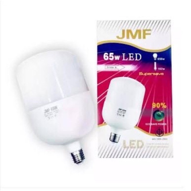 โปรโมชั่น+++ หลอดไฟ JMF LED ประหยัดพลังงาน แสงสีขาว/แสงสีเหลือง JMF LED 65W ราคาถูก หลอด ไฟ ...