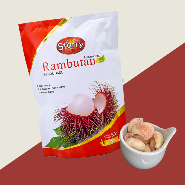 Starry Freeze Dried Fruit Rambutan เงาะฟรีซดราย เงาะอบกรอบ ตรา สตาร์รี ...