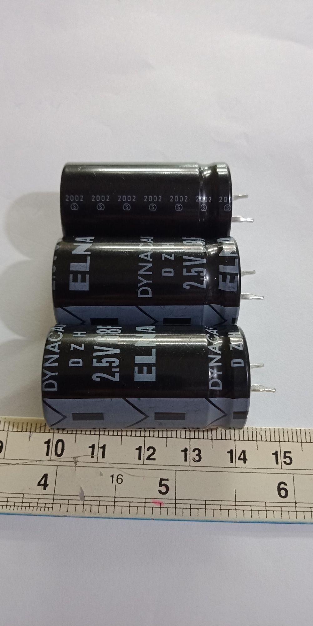 68F 2.5V(68ล้านไมโคร)DYNACAP ELNAสีดำ ขนาด22x40mm แท้-ใหม่ ซุปเปอร์คาปาซิเตอร์ 5ตัว 300บาท ...