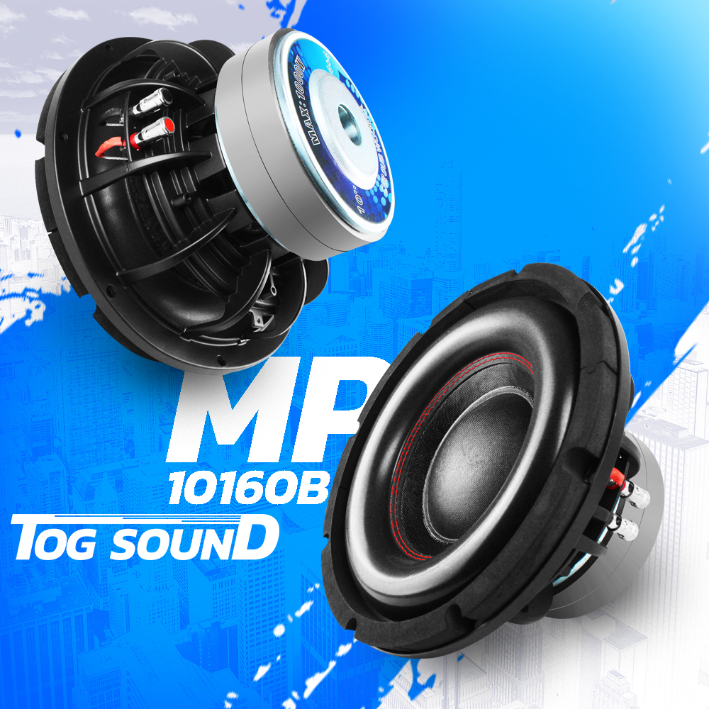 TOG SOUND ลำโพงซับ 10 นิ้ว 1000วัตต์ MP-1060แม่เหล็ก156MM 2 วอยซ์คู่ 2-8OHM ลำโพง10 นิ้ว ดอก ...