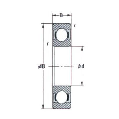 6304Z ตลับลูกปืนเม็ดกลมร่องลึก ฝาเหล็ก 1 ข้าง 6304-Z ( DEEP GROOVE BALL ...