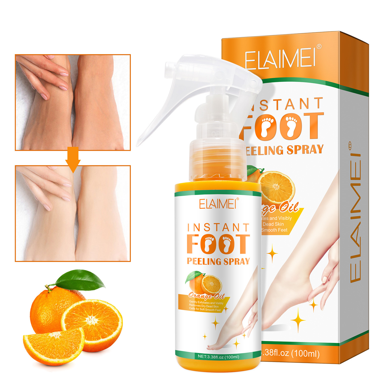 Foot Exfoliating Spray Foot Care Spray To Remove Dead Skin On Feet ...