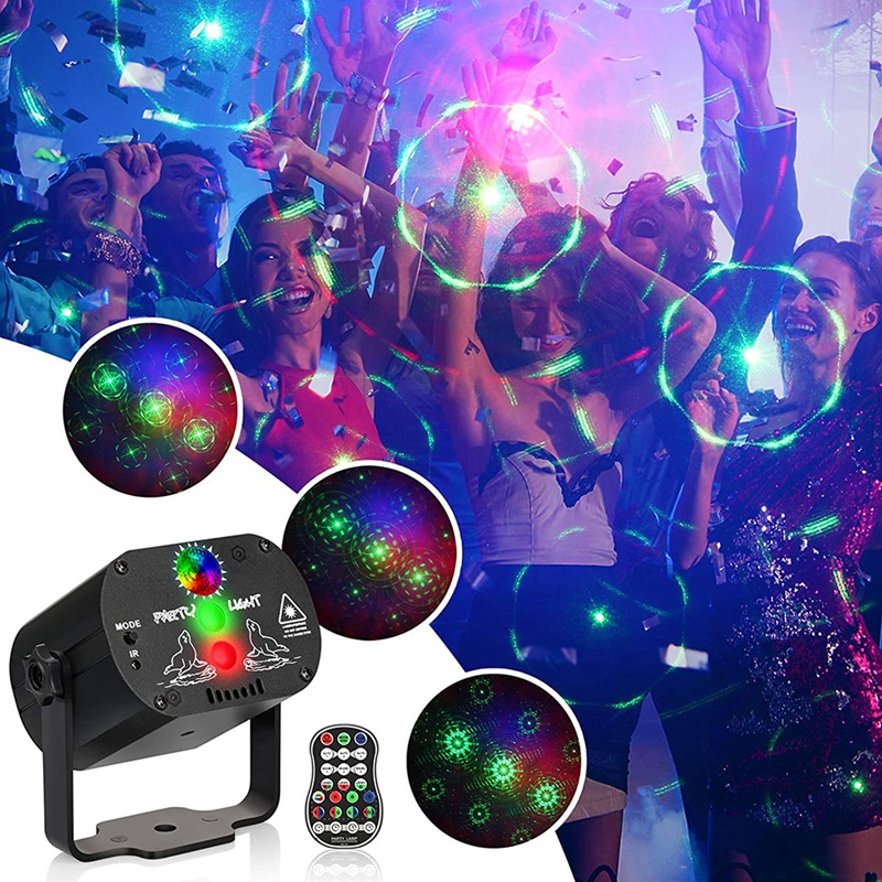 Party Lights, DJ Disco Stage Lights 60 Led Patterns Projector Effects ...