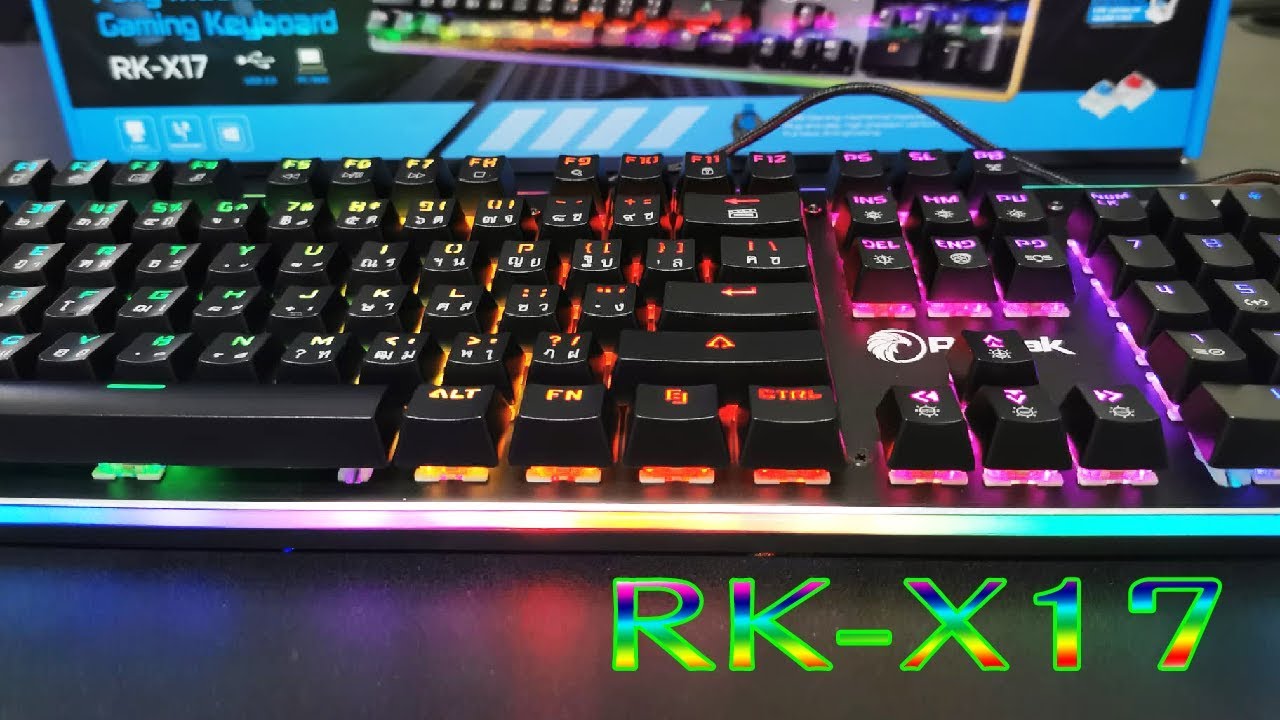 Razeak Rk-x36 Keyboard RGB Gaming Mechanical - Kelly117 - ThaiPick