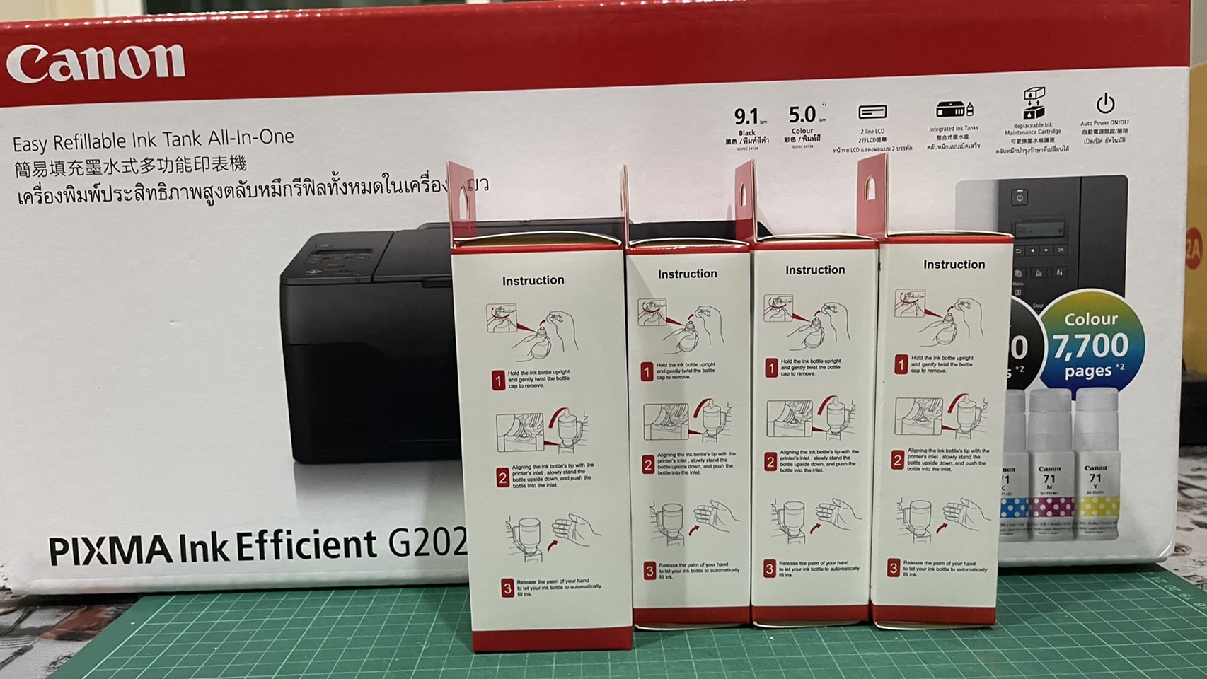 หมึกพรีเมี่ยม (Premium Ink) เติม Printer Canon GI-Series (11/21/41/51 ...