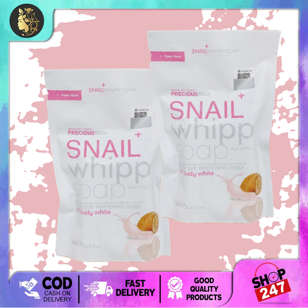 PST Snail Whipp Soap Intensive Whitening Soap x10 Body White 120g ...