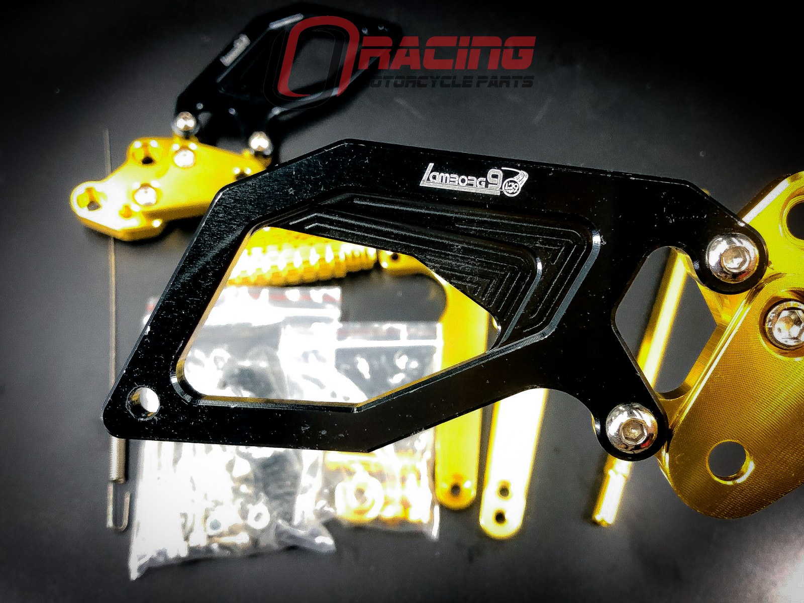 เกียร์โยง YAMAHA M-SLAZ/R15 (ก่อนปี 2017) งาน LAMBORG9 แท้ สีทอง/น้ำเงิน รับประกัน1เดือน ส่งฟรี ...