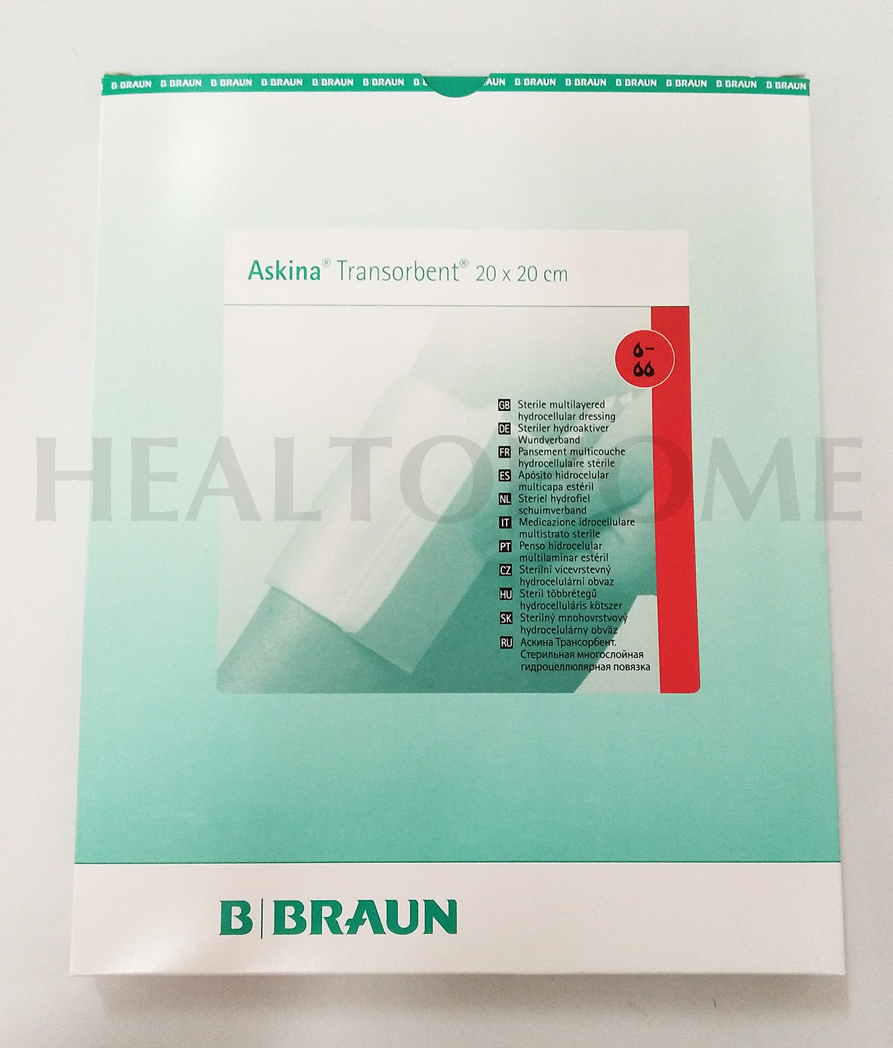 Askina Transorbent แผ่นแปะแผลกดทับ ขนาด 10x10 15x15 และ 20x20 ซม ...
