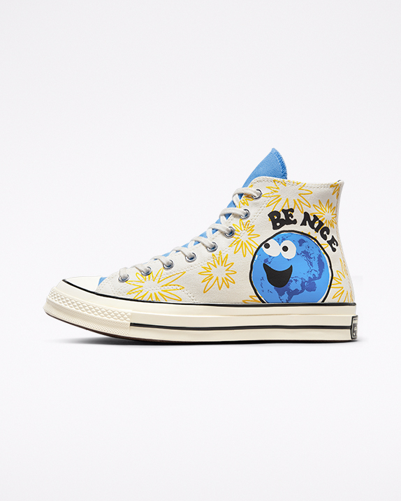 Converse Chuck 70 Be Nice Floral - Egret/University Blue/Amarillo ...