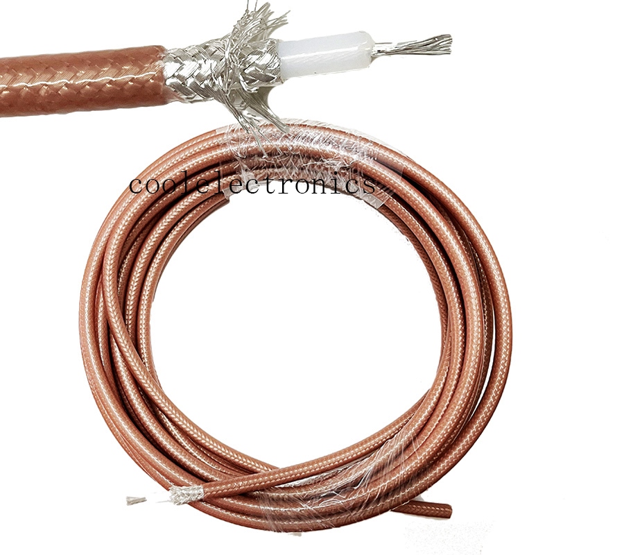 10m RG400 Double Shielded Copper Braid RF Coaxial cable Connector Coax ...