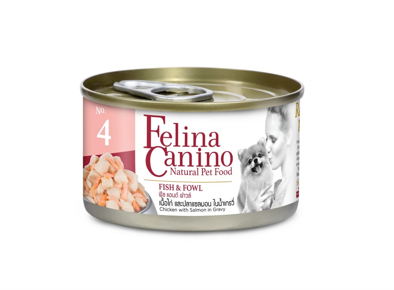 (ซื้อ 3 แถม 1 | 28-29 มี.ค. 66) Felina Canino Dog Wet Food Can - เฟลิ ...