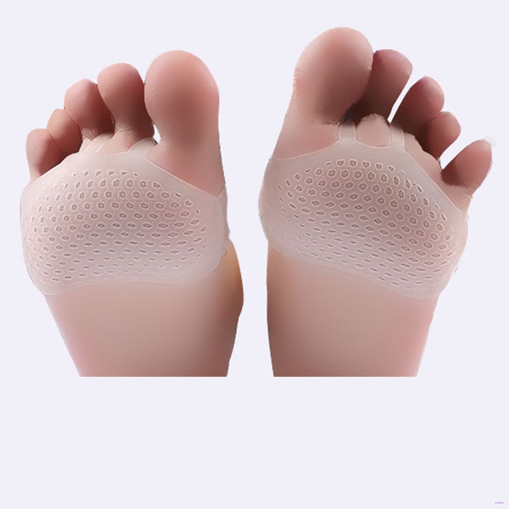 1 Pair Silicone Forefoot Pads Pain Relief Foot Sole Anti-slip Cushion ...
