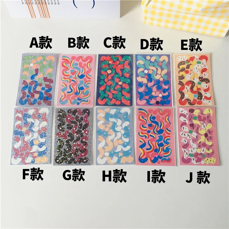 Steve Korea INS Ribbon Kpop Stickers Star Chasing Cards Cuckoo ...