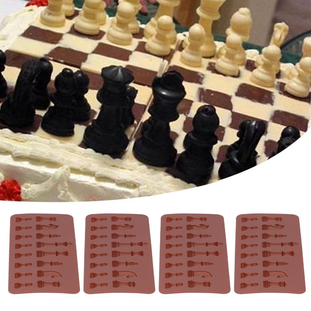 4PCS Chess Shape Silicone Mold Chocolate Cake Mold for DIY Making ...