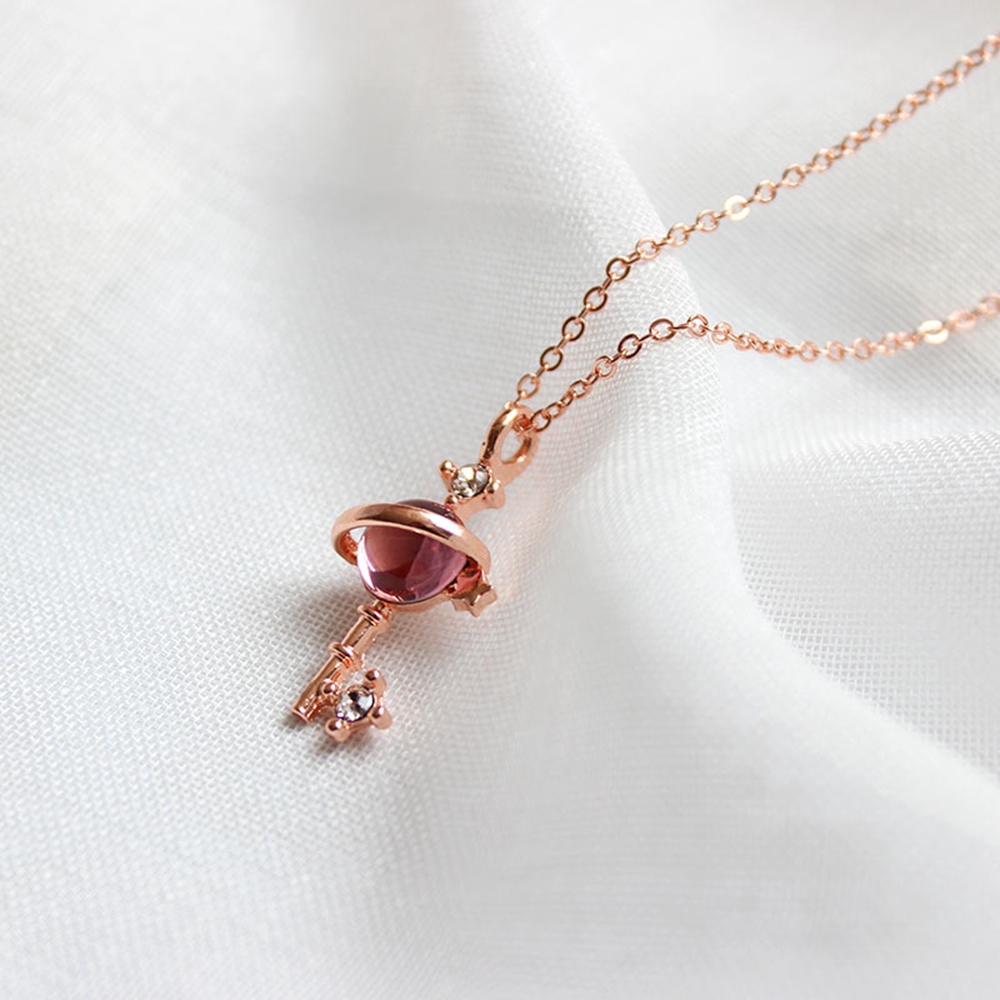 สร้อยคอ ปรับสายได้ จี้รูปกลุ่มดาว สีโรสโกลด์ แฟชั่น สำหรับผู้หญิง( A12 ...