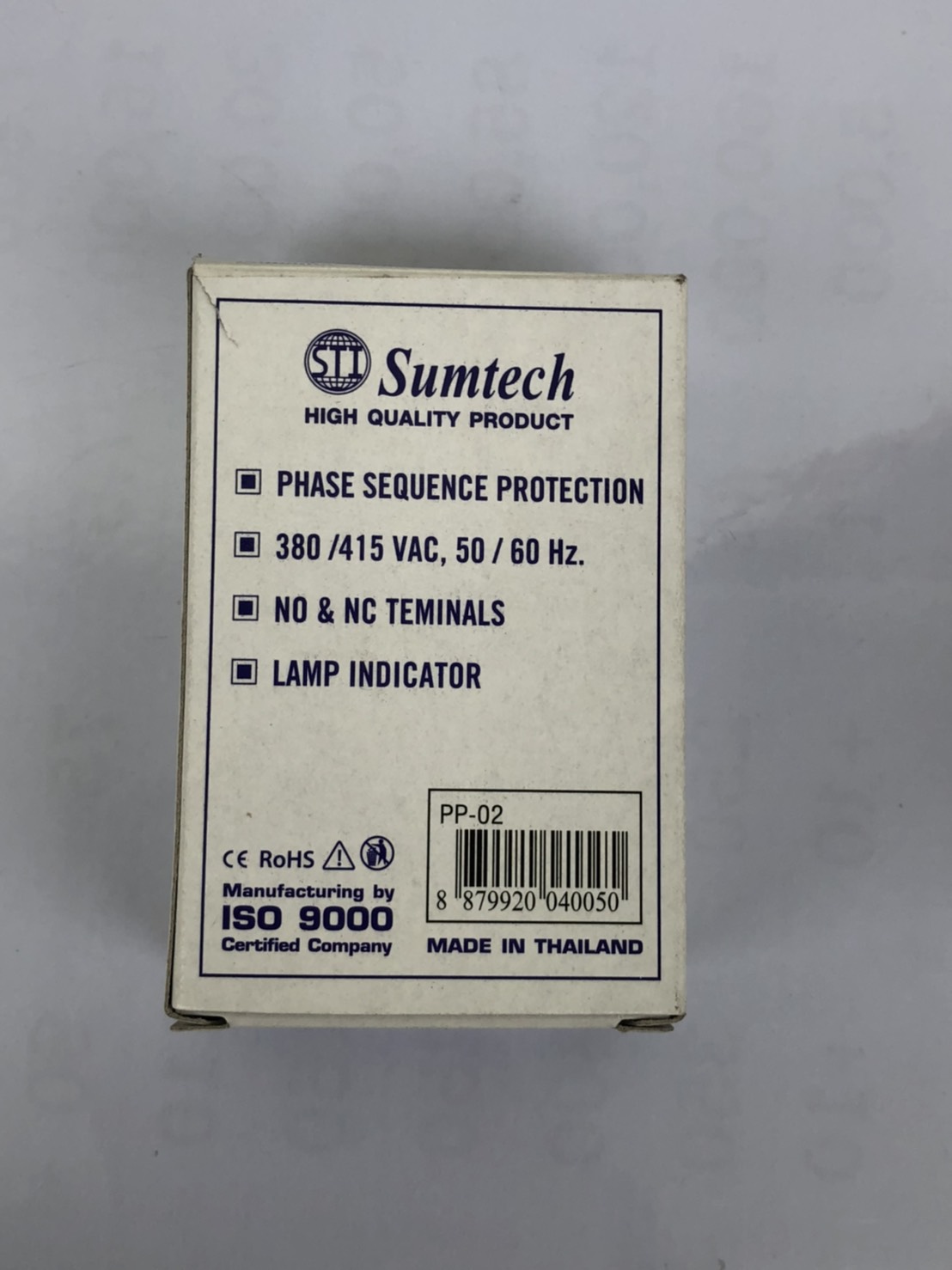 เฟสโปรเทคเตอร์ Relay Sumtech รุ่น PP-02 อุปกรณ์ป้องกันไฟตก โปรเทคชั่นรีเลย์ สีขาว ราคาถูก พร้อม ...