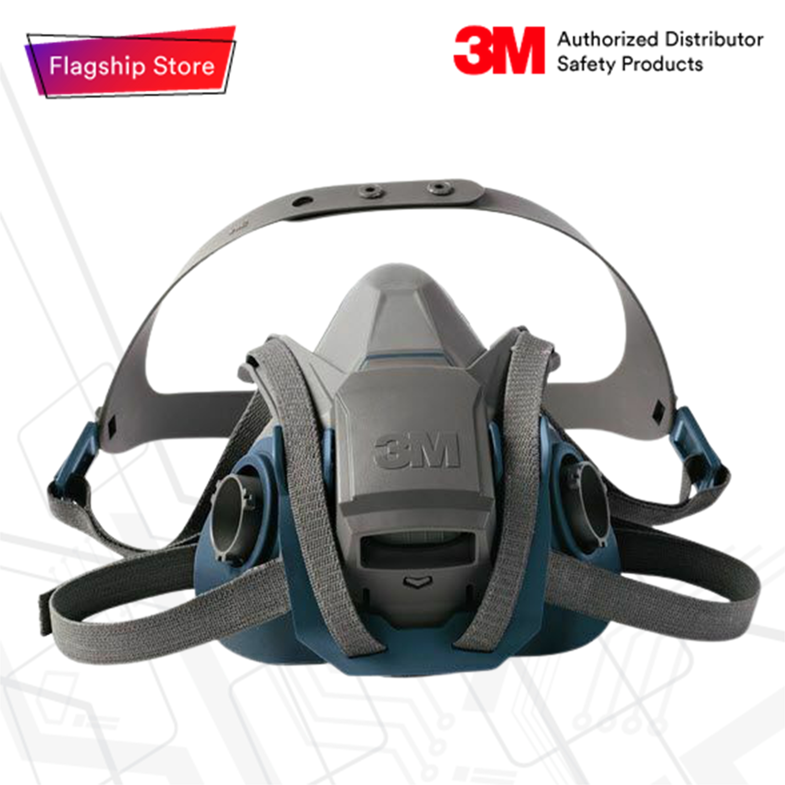 3M™ 6502QL, หน้ากากครึ่งหน้าชนิดไส้กรองคู่, ขนาดกลาง | Lazada.co.th