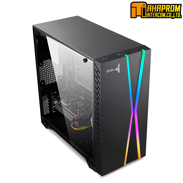 เคส mATX Case (NP) GVIEW I2-30 RGB (Black) ราคาพิเศษ - มหาพรม - ThaiPick