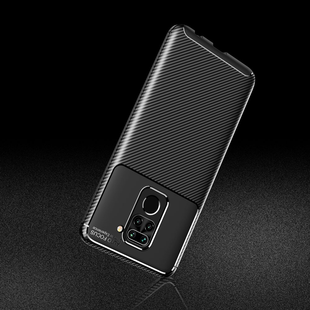 Xiaomi Redmi Note 9 Case EabHulie Carbon Fibre Grip Slip-Resistant Soft ...