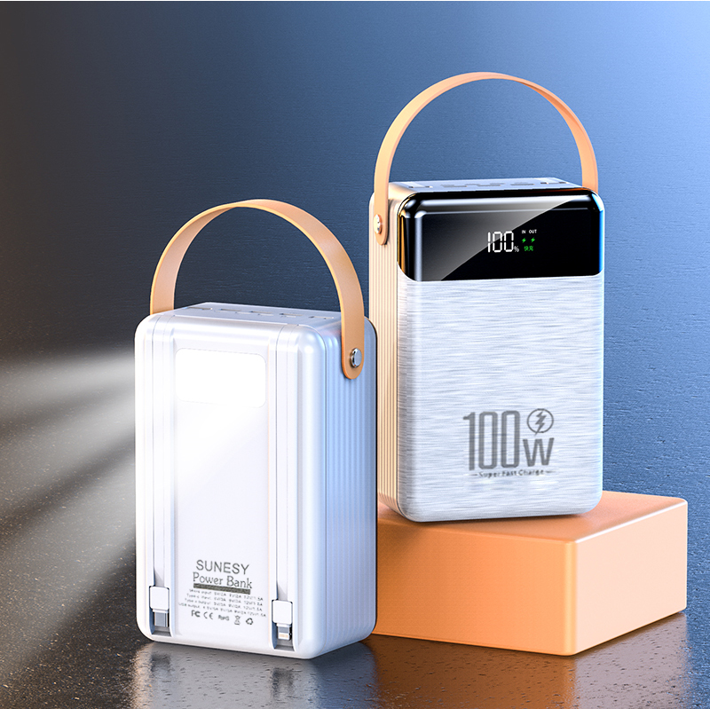 ความจุเพียงพอ🔥SUNESY พาวเวอร์แบงค์100000mah 100w ชาร์จเร็ว แบตสำรอง ...