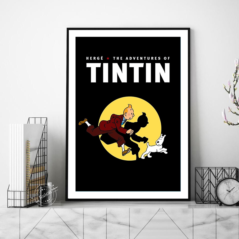 The Adventures Of TinTin Poster Wall Stickers Home Decoration High ...