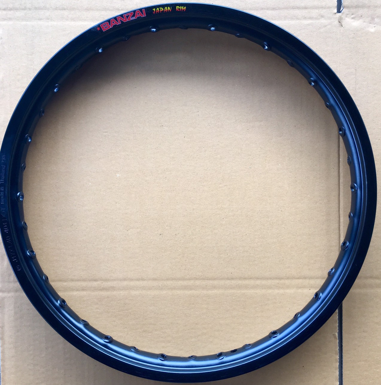 1วง ขอบล้อ บันไซ Banzai 1.4x17 สีดำ แท้100 ล้อสี ล้อโล RIM - AiZu_Motor ...