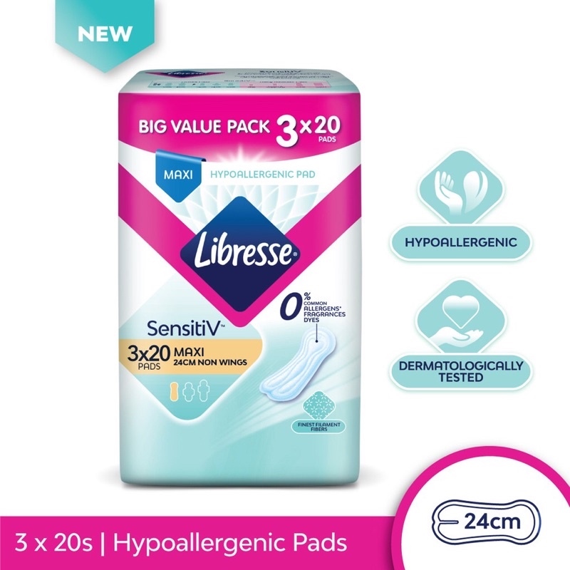 Libresse Maxi (3 X 12 Pads)(3 X 16 Pads)(3 X 20 Pads) Sanitary Pads ...