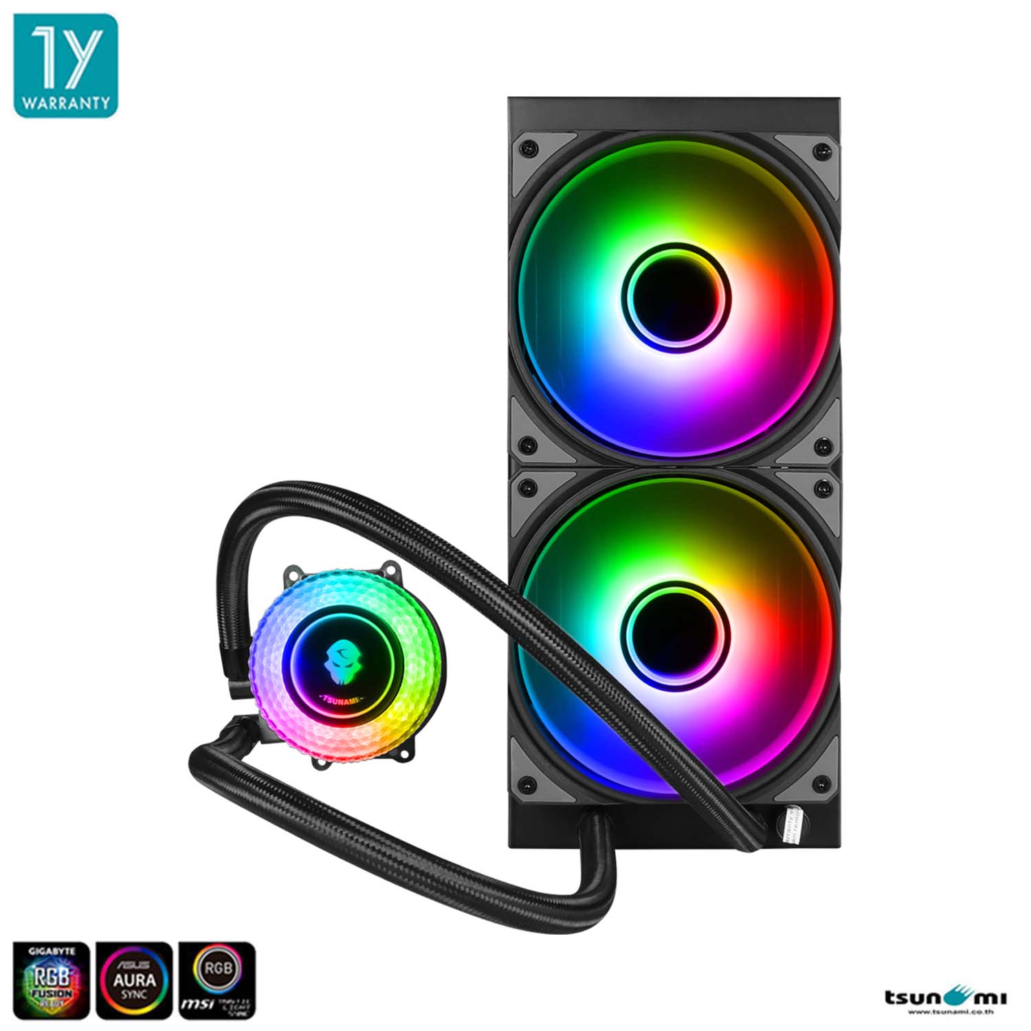 ชุดคอมโบ DIY 3in1 Tsunami Adventure L26M ATX Case DIAMOND-240 Liquid ...