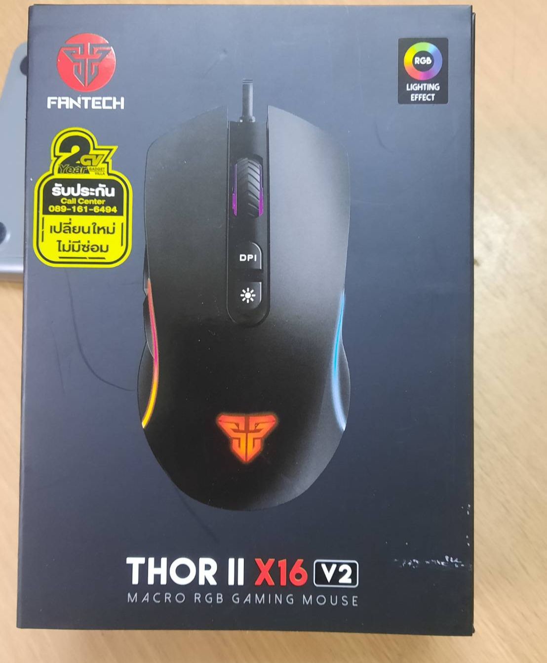 FANTECH OPTICAL MOUSE FANTECH X16 V2 THOR II RGB DPI 200 –12,800DPI ...