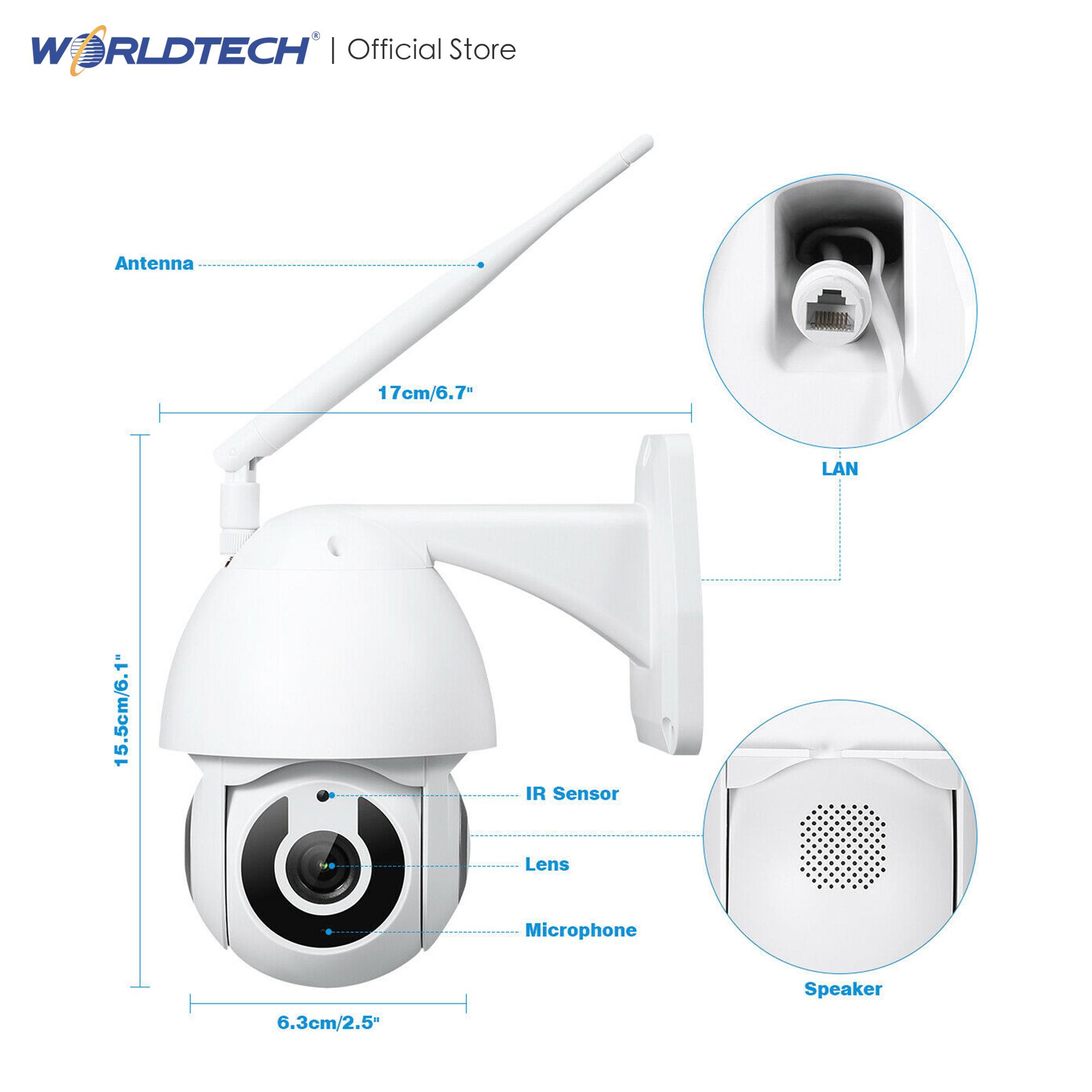 Worldtech รุ่น WT-IP001PTZ IP Camera Outdoor Speed Dome Wireless Wifi ...