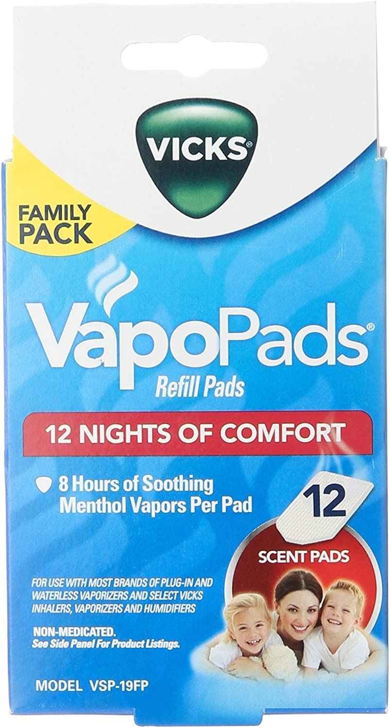 นำเข้าUSA// Vicks Vapo Pad Family Pack แผ่นวิค กล่องละ 12ชิ้น | Lazada ...