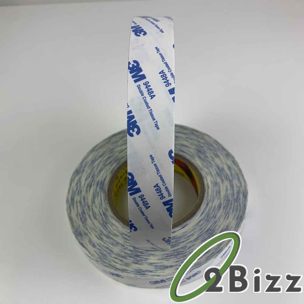 3M 9448A Double Coated Tissue Tape เทปทิชชู่ เทปกาวสองหน้าแบบบาง ขนาด24 ...