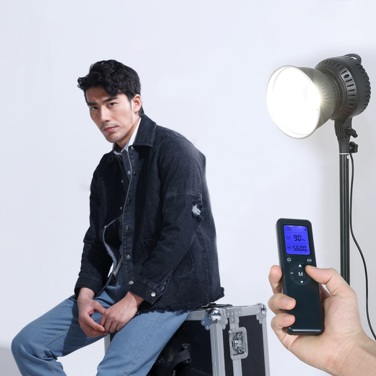 Namolit CL-60B 60W Professional Studio Light LED Video Light Bi-Color Temperature 3200K-5600K ...