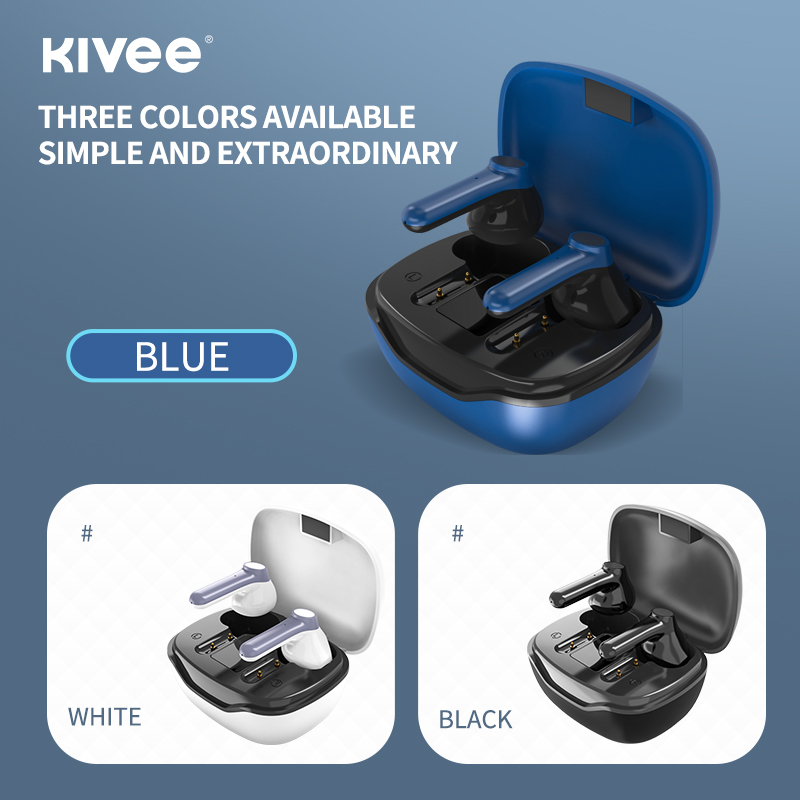 Kivee หูฟังบลูทูธ หูฟังไร้สาย หูฟังเบสหนักๆ TWS Bluetooth 5.0with ...