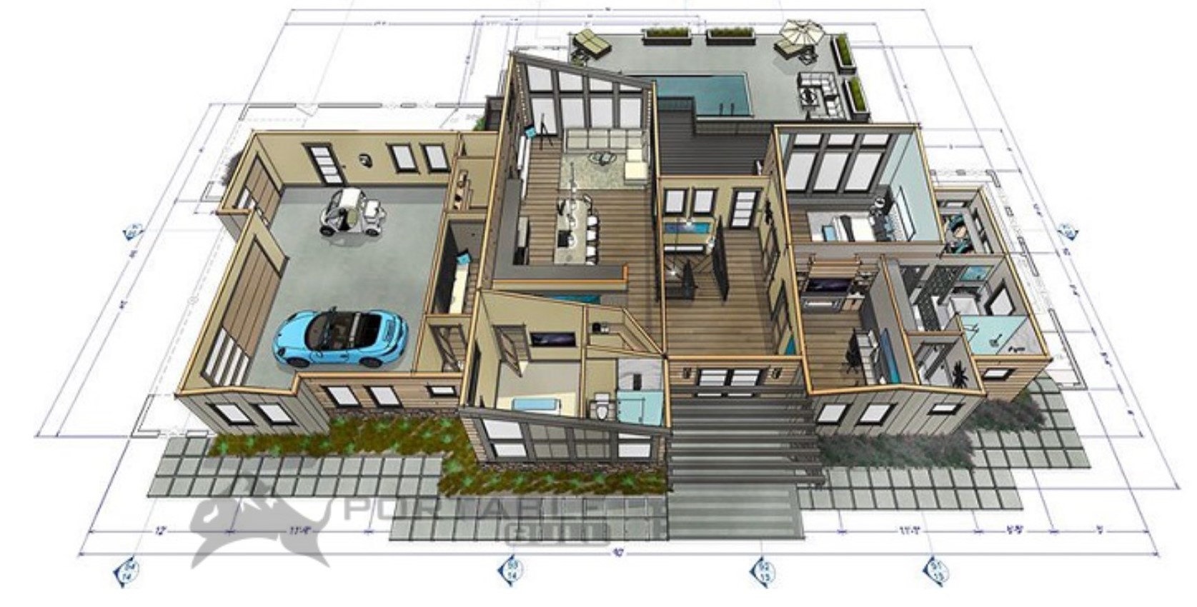 โปรแกรมออกแบบบ้าน , Chief Architect X13,ออกแบบบ้าน ง่ายๆโปรแกรม ...