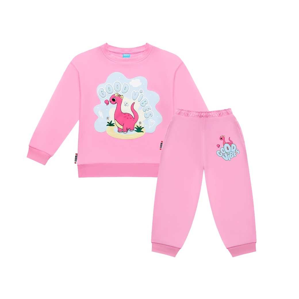 GOOD VIBES SWEAT SET KIDS – PINK | Lazada.co.th