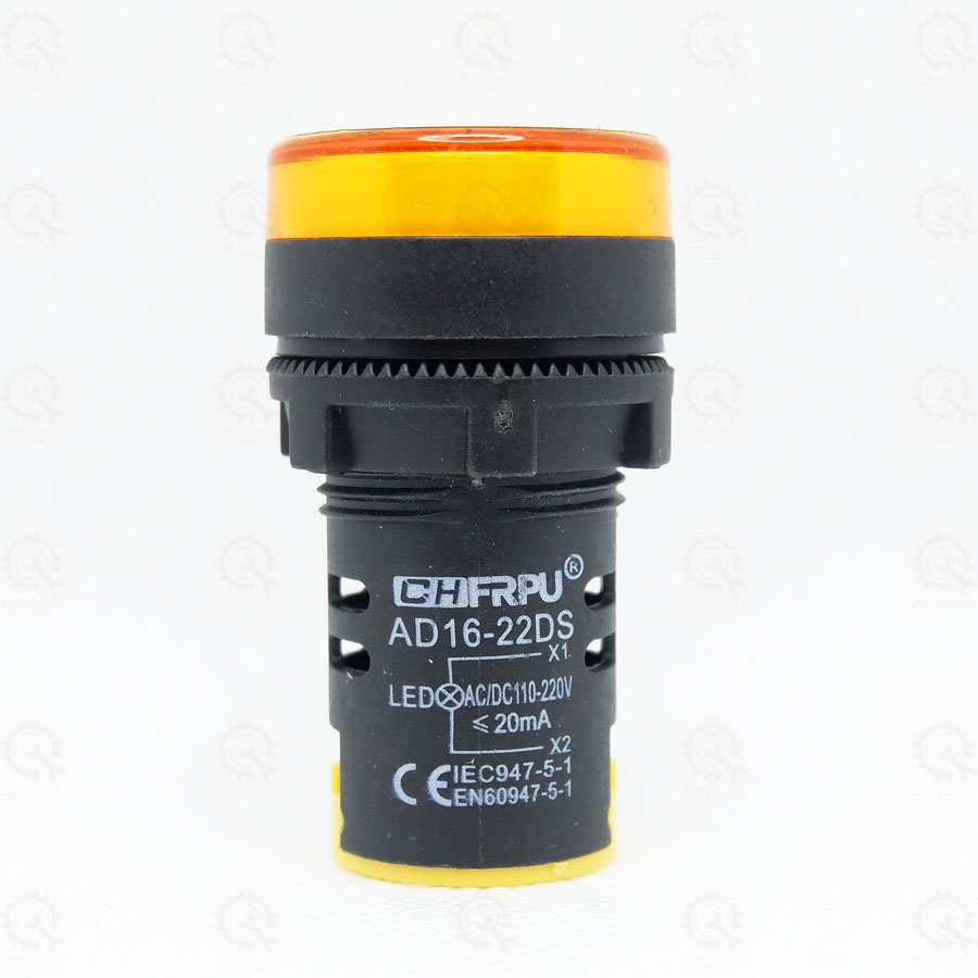 [ 4 ชิ้น ] AD16-22DS-BB 12V เขียว Green Indicator Lamp 12v 22mm Pilot ...