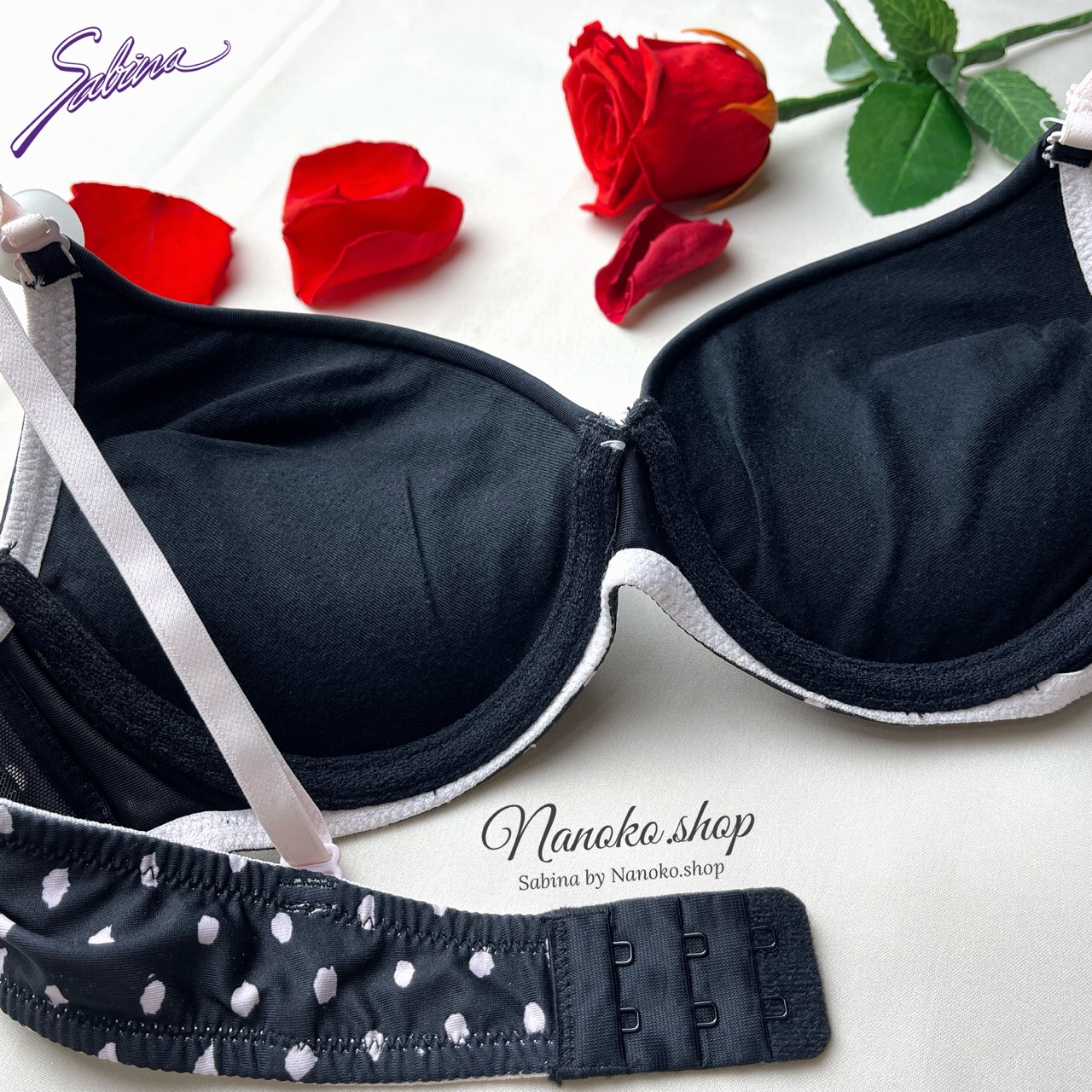 32B,34A เสื้อในซาบีน่า (มีโครง) รุ่น DOOMDOOM รหัส SBA4108BK - nanoko ...