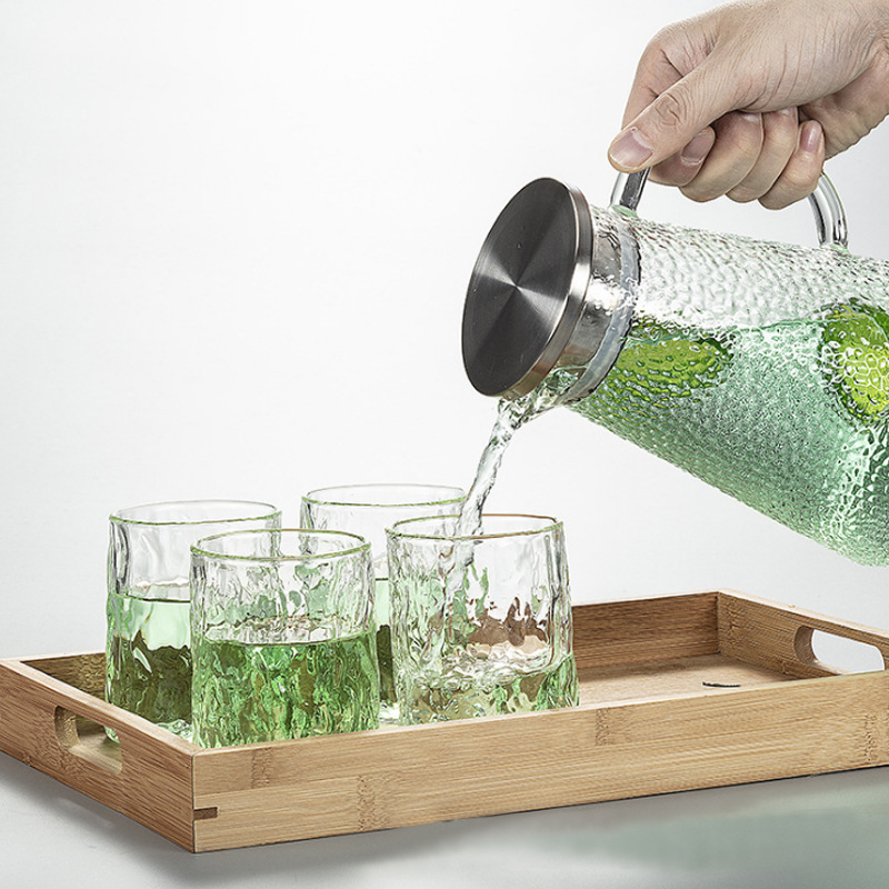 Teapot, High Borosilicate glass, kettle, kettle, Juice jug, Hammered ...