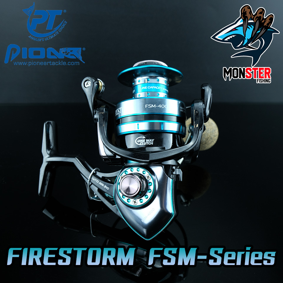 รอกสปินนิ่ง PIONEER FIRESTORM FSM-2000/4000/6000 (สีเทาเขียว) - KraKen ...