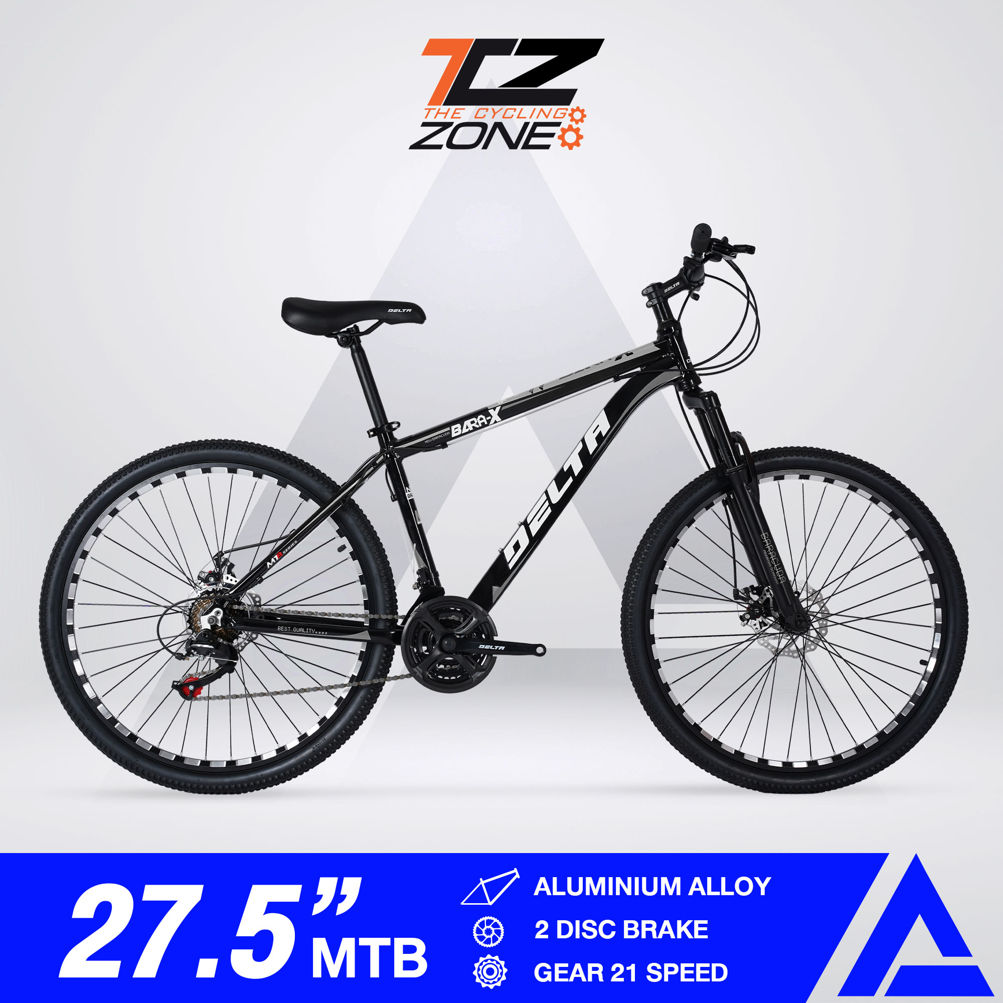 จักรยานเสือภูเขา วงล้อ 27.5 เฟรมอลูมิเนียม ไซส์ 17 MOUNTAIN BIKE ...
