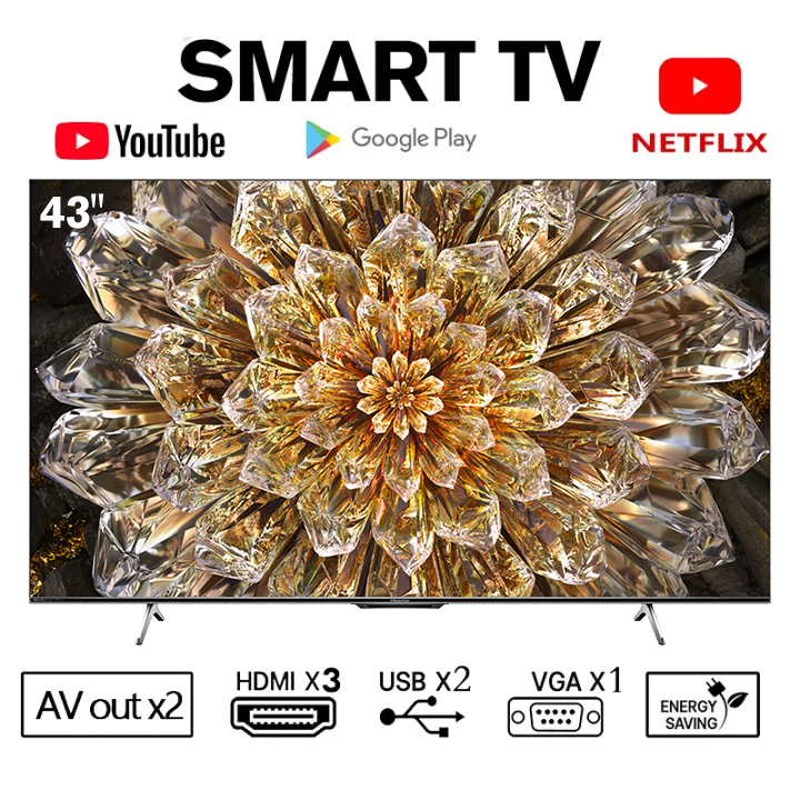 ทีวี 32นิ้ว Smart TV สมาร์ททีวี 4K UHD Android 11.0 แอนดรอย ทีวีจอแบน ...