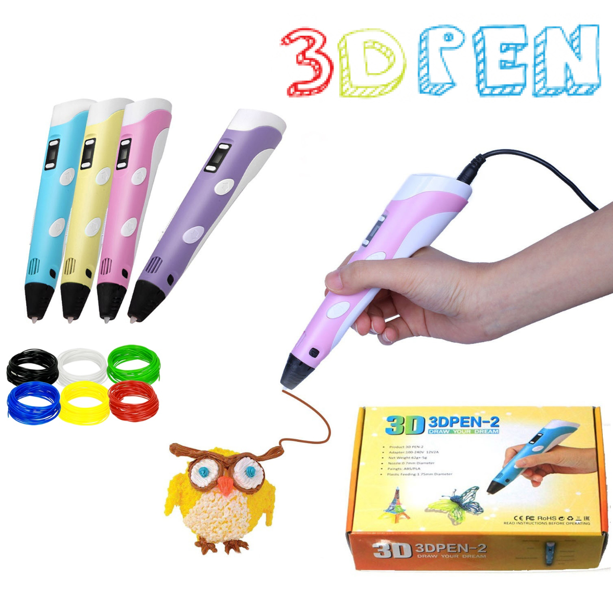 พร้อมส่ง???? ปากกา 3D Balala The Fairies Pen ของเล่นเสริมทักษะและ ...