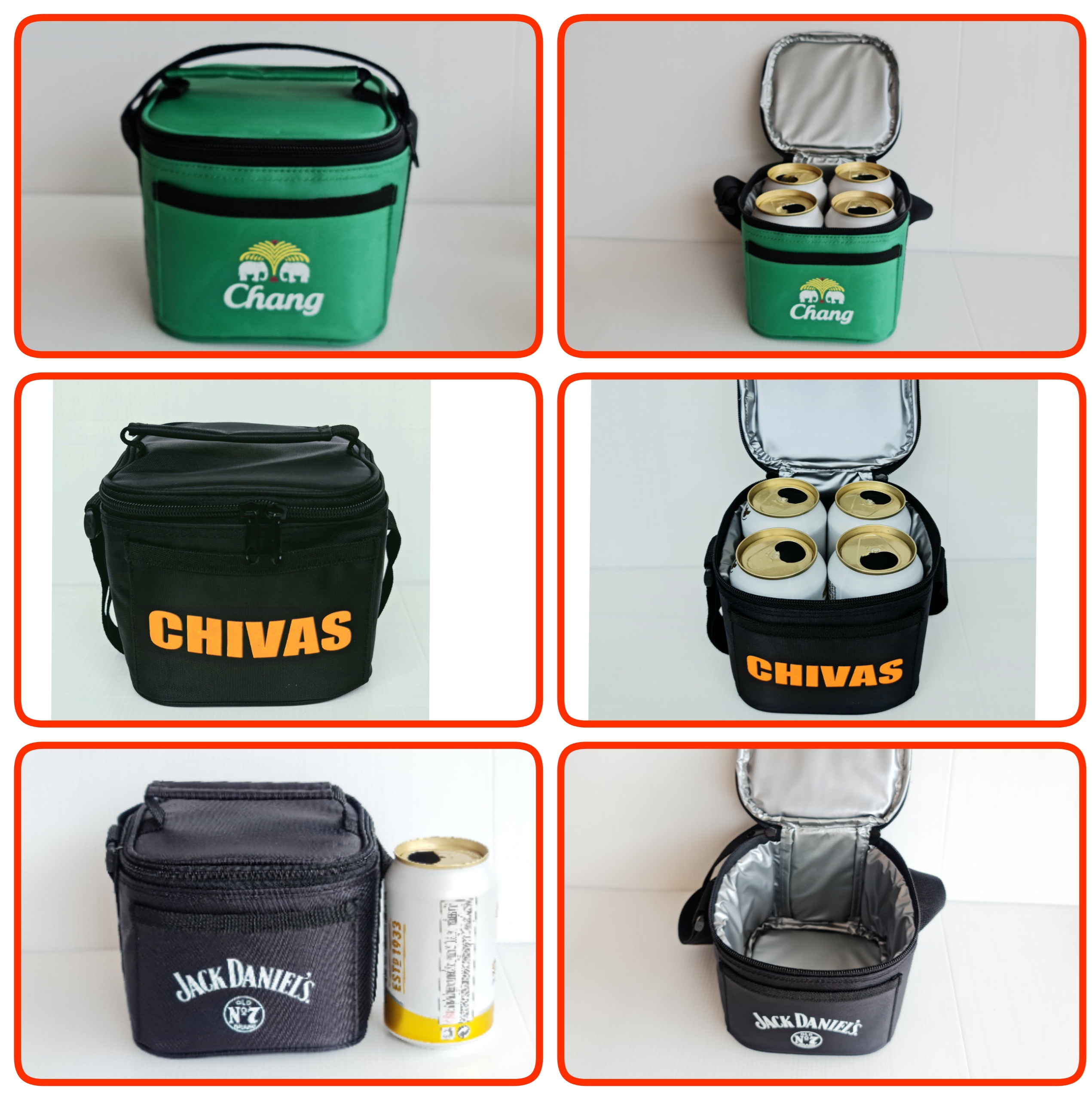 กระเป๋าเก็บความเย็น/เก็บอุณหภูมิเย็น-ร้อน ลายสิงห์/Chivas/Coke/Hei ...